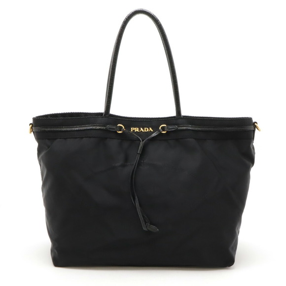 Prada | Bags | Prada Logo Jacquard Tote Bag Black | Poshmark